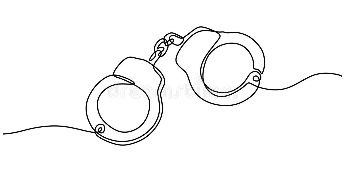 Handcuffs Drawing Stock Illustrations – 907 Handcuffs Drawing Stock ...
