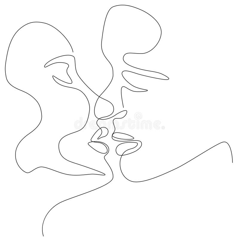 Two Faces One Line Stock Illustrations – 268 Two Faces One Line Stock ...