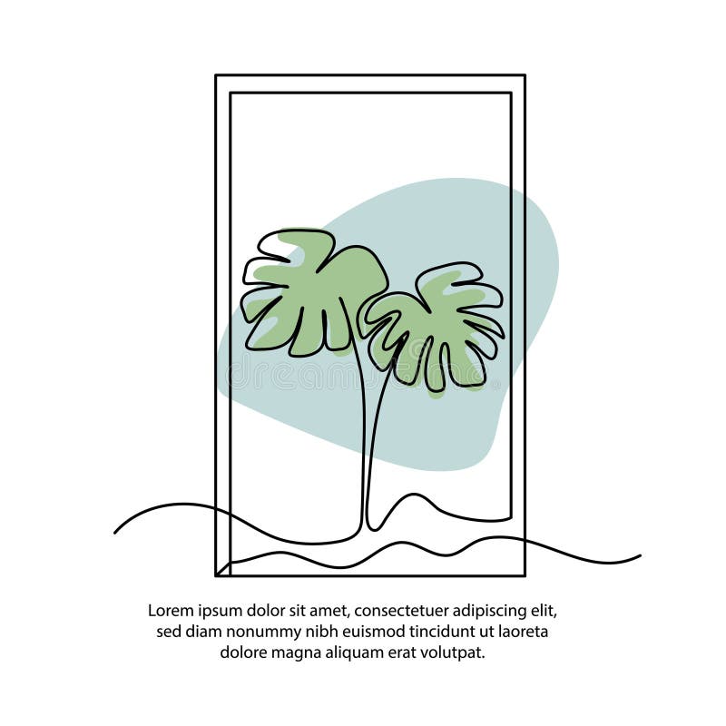 Line Monstera Stock Illustrations – 11,920 Line Monstera Stock ...