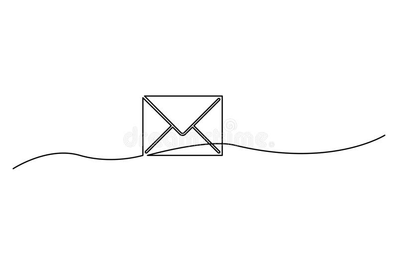 One Line Drawing Email Stock Illustrations – 274 One Line Drawing Email ...