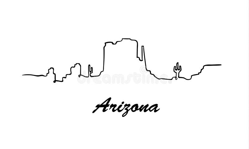 Arizona Drawing Line Stock Illustrations – 989 Arizona Drawing Line ...