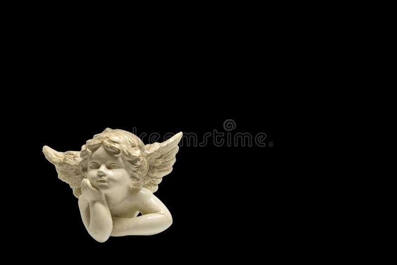 Lying angel stock image. Image of cute, beautiful, feathers - 1078301