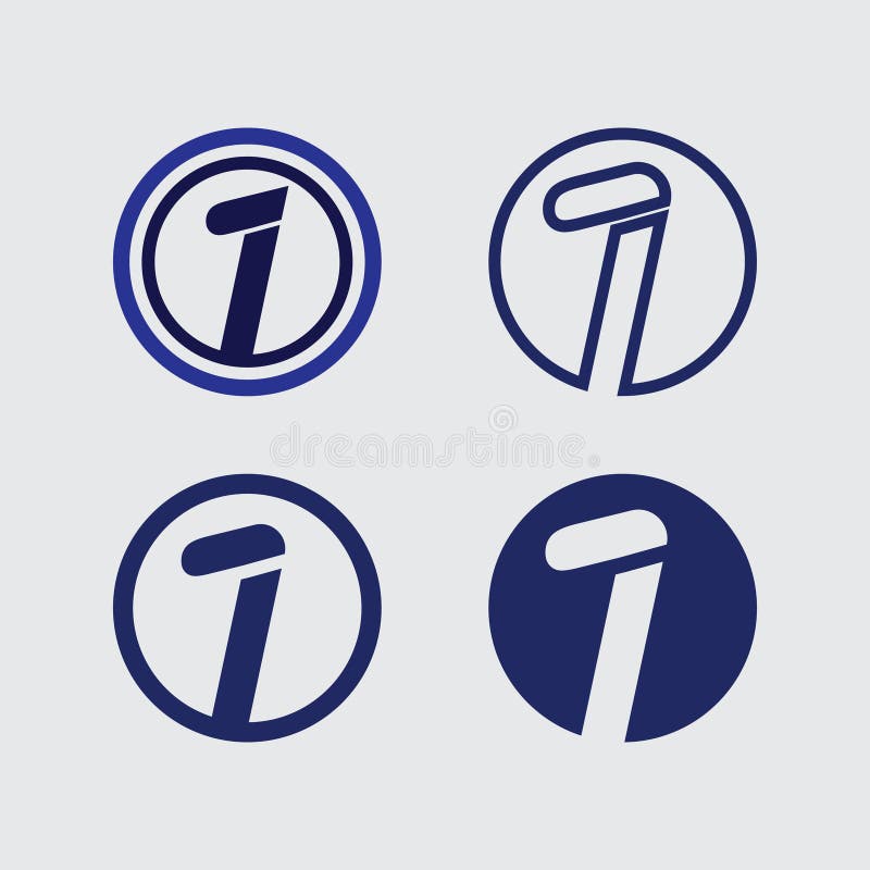One Logo Design and Number One Design Graphic Illustration Stock ...