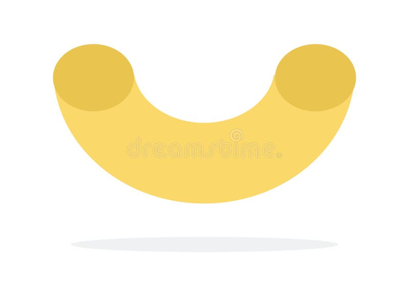 One Macaroni in the Shape of a Snail Flat Icon Vector Isolated Stock ...
