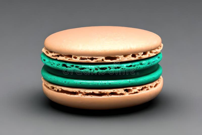 One Macaroon. AI Generative Stock Image - Image of closeup, macaroon ...