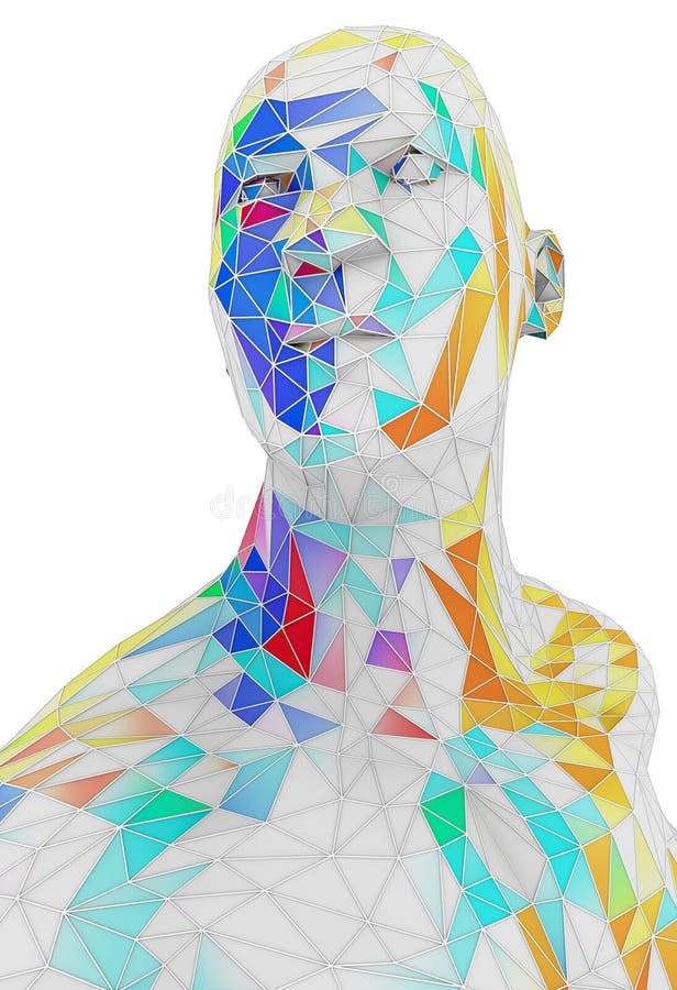 Set of Different Low Poly Style Natural Elements Stock Illustration ...