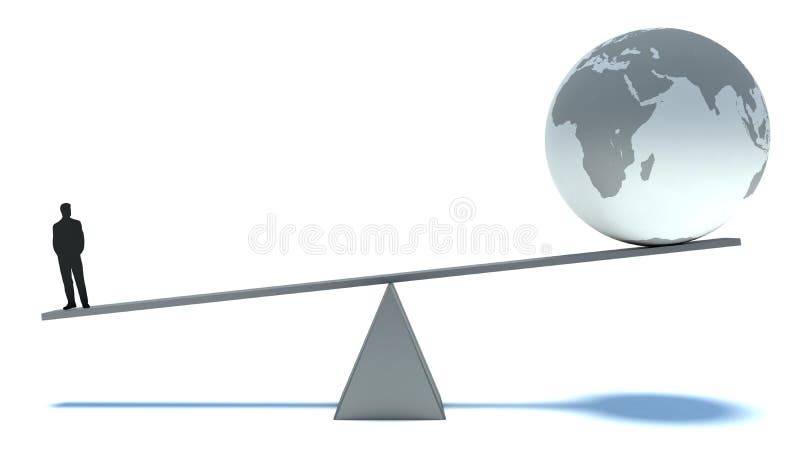 Abstract World Map from 3d People Stock Illustration - Illustration of ...