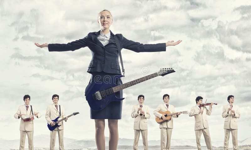 One man band stock photo. Image of drums, guitar, business - 62449748