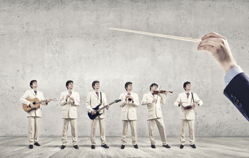 One man band stock image. Image of drums, team, performance - 62888881