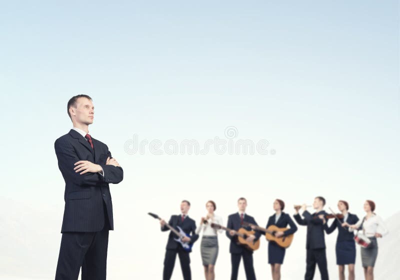 One man band stock photo. Image of perform, musical, instrument - 56554412