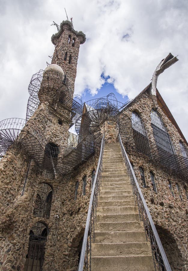One man built castle stock image. Image of ancient, architectural ...