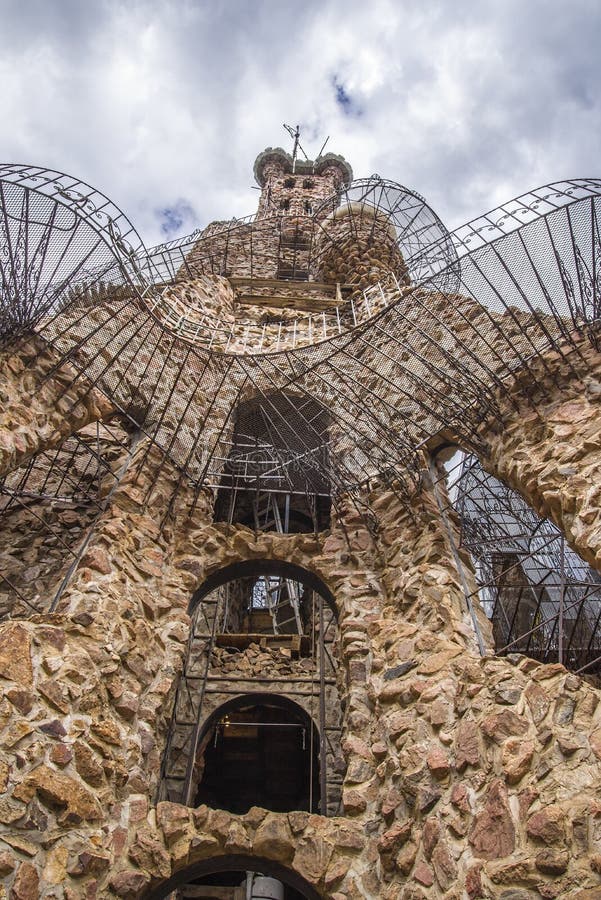 One man built castle stock image. Image of famous, fort - 82159621