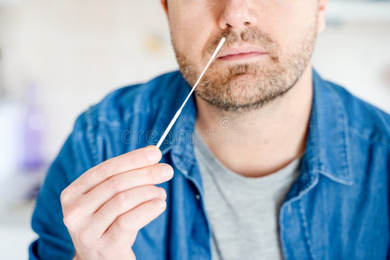 One Man Waiting Test Result by Using Rapid Test Device for COVID-19 ...