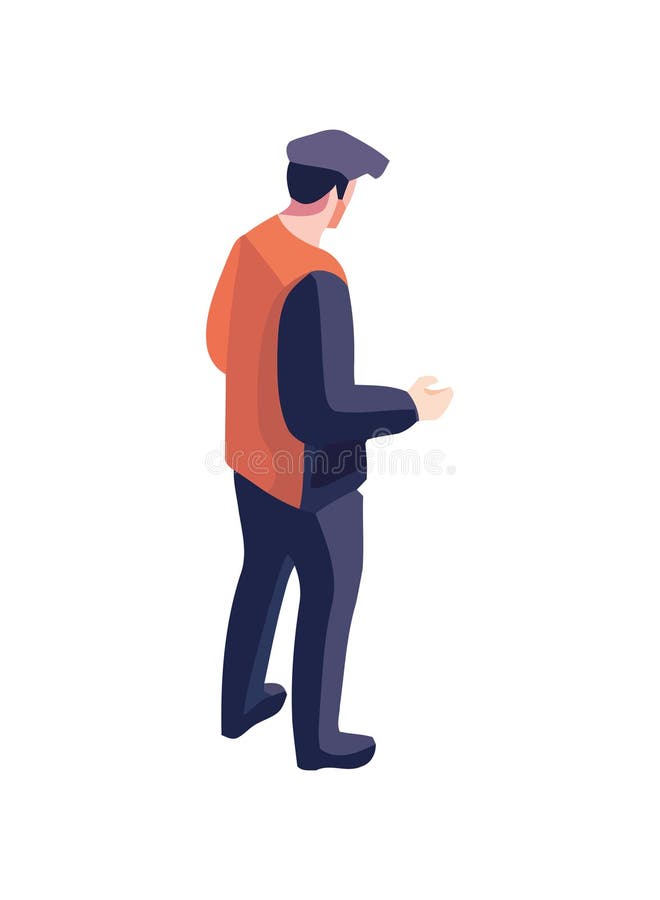 Man Walking Back Icon Stock Illustrations – 601 Man Walking Back Icon ...