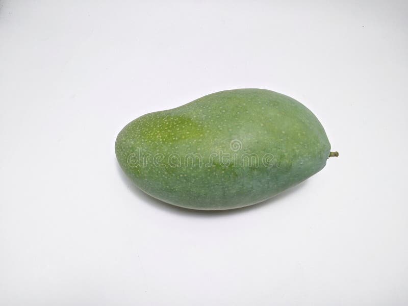 One Mango Fruit is Placed on a White Background. Stock Image - Image of ...