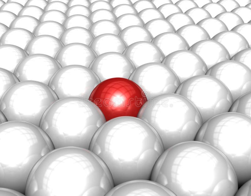 One among Many stock illustration. Illustration of crowd - 10477934