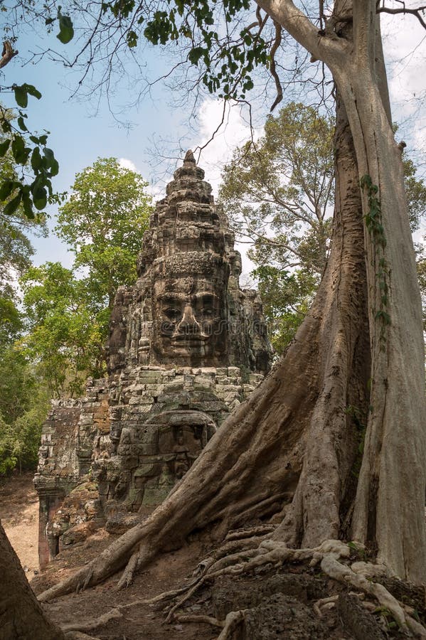 One of Many Faces at Bayon Near Siem Reap, Cambodia Editorial Image ... One of Many Faces at Bayon Near Siem Reap, Cambodia Editorial Image ...