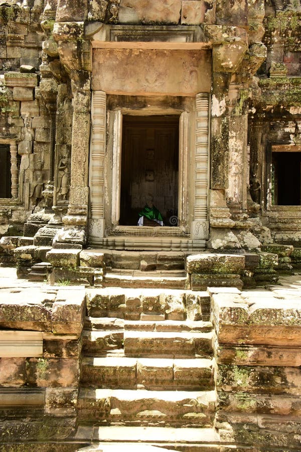 Ancient Angkor Wat Stone Structures Stock Image - Image of structures ...