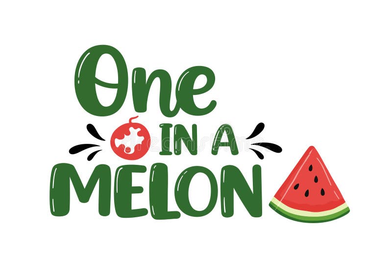 One in a melon clipart stock illustration. Illustration of healthy ...