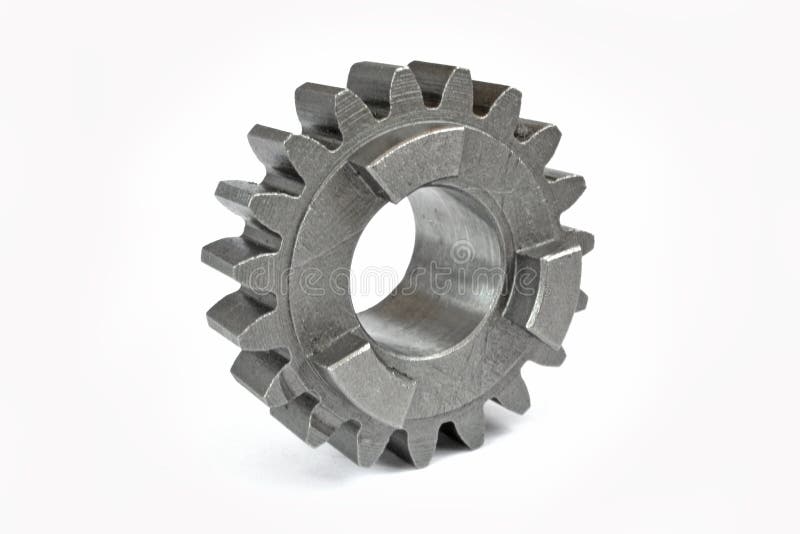 Gear on white stock image. Image of mechanism, abstract - 105368343