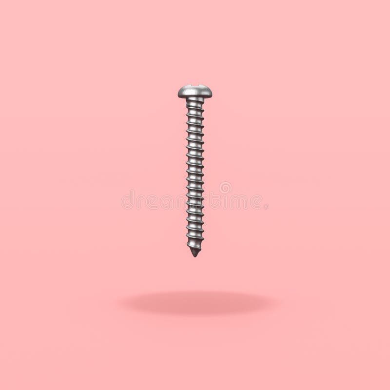 Metallic Screw. Sketch Illustration Stock Illustration - Illustration ...