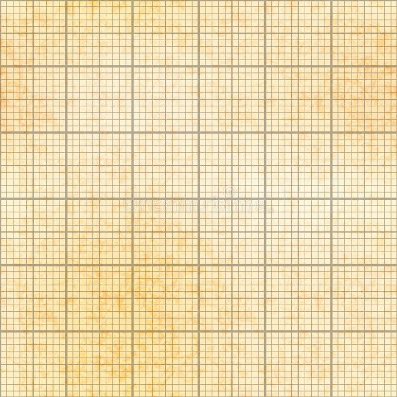 One Millimeter Grid on Old Paper with Texture, Seamless Pattern Stock ...