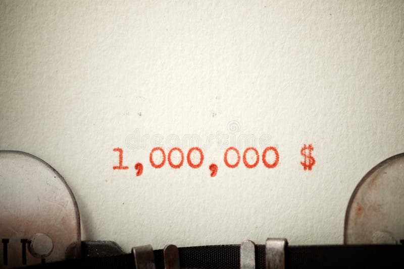 One Million U.S. Dollars Concept View Stock Image - Image of copyspace ...