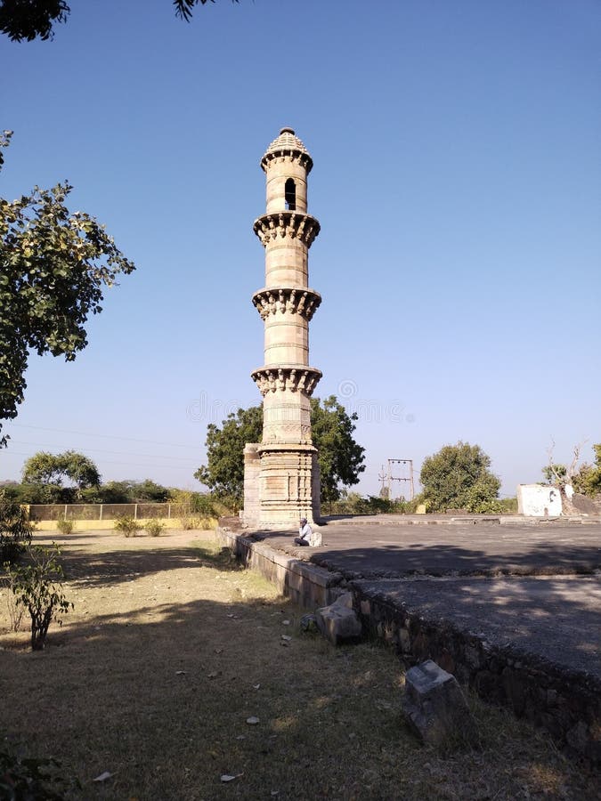 One minar mosque editorial stock image. Image of statue - 212875784