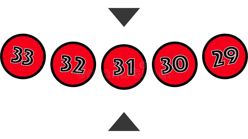 One Minute Countdown Rotating Red Buttons Stock Footage - Video of ...