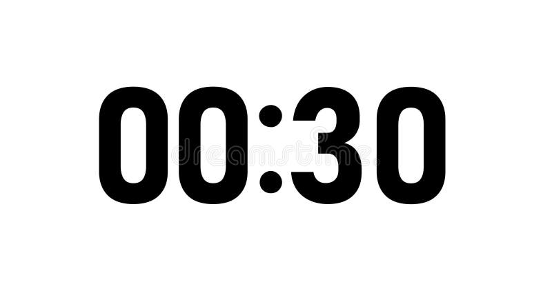 One Minute Countdown Timer, Sliding Number Animation, Counting from One ...