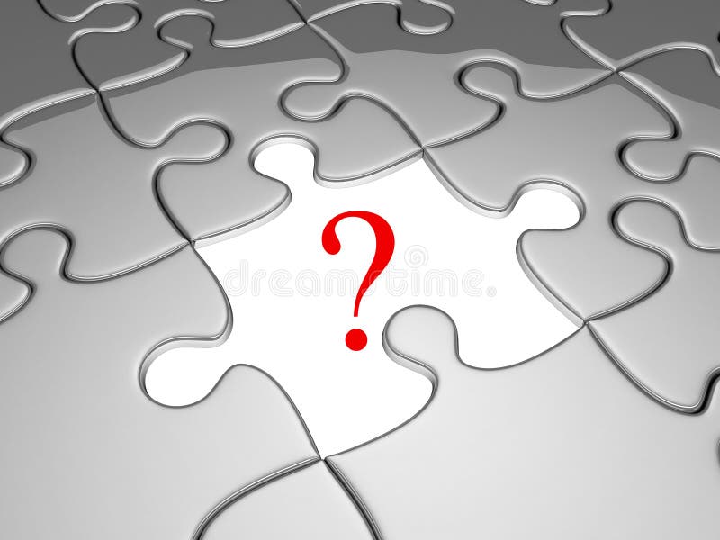 One Missing Jigsaw Piece from the Puzzle Sheet Stock Illustration ...