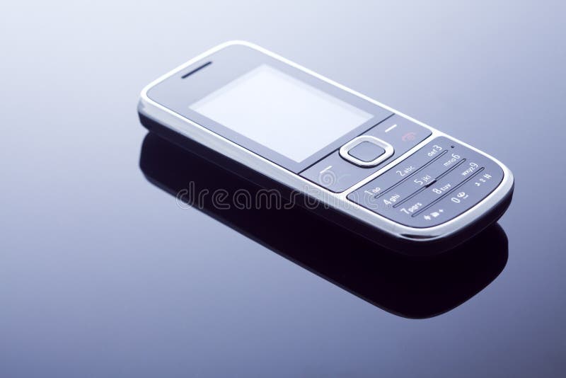 One modern mobile phone stock image. Image of single - 11880729