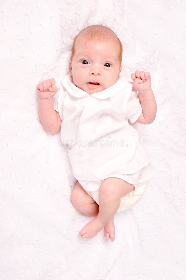 Beautiful newborn baby stock image. Image of funny, brown - 17929513
