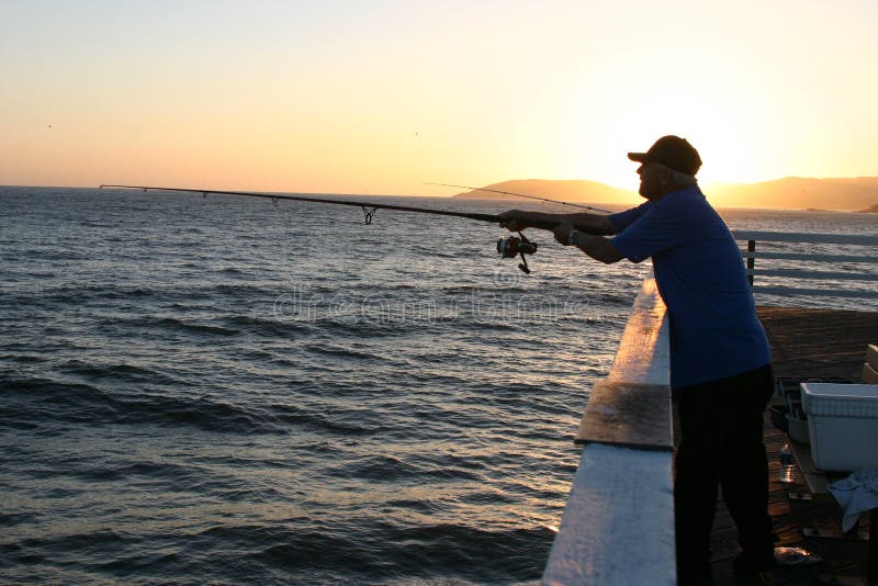 One more Cast stock photo. Image of pier, ocean, side, fishing - 957158
