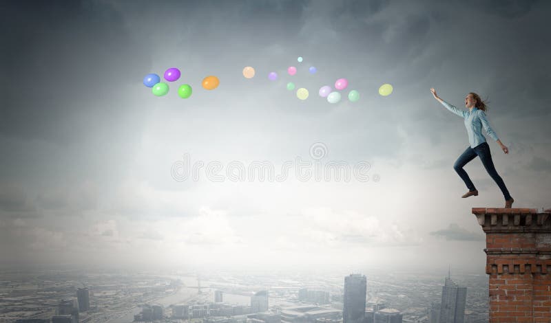 One more step! stock image. Image of lost, concept, edge - 50695331