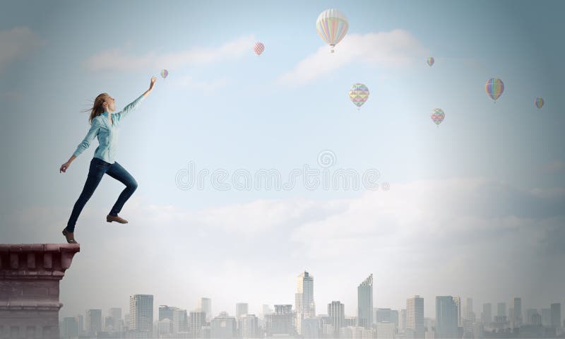 One more step! stock image. Image of lost, concept, edge - 50695331