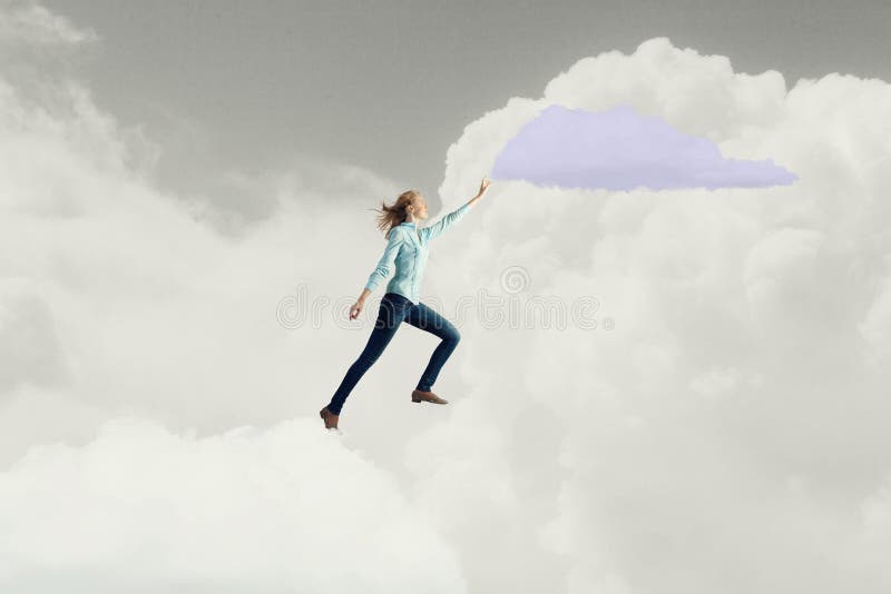 One more step! stock image. Image of lost, concept, edge - 50695331