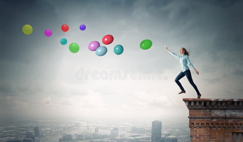 One more step! stock image. Image of lost, concept, edge - 50695331