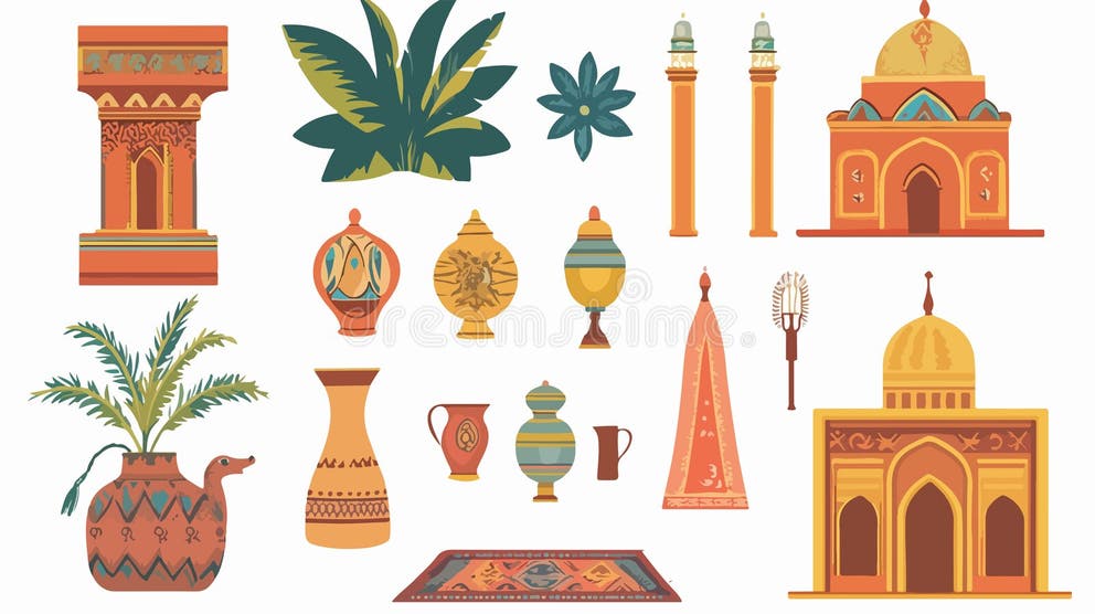 One of Morocco Elements Traditional Lamp and Patterns Cultural Decor ...