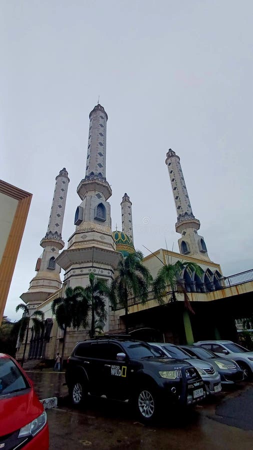 One of the Mosques with a Tall Tower on the Island of Java, Indonesia ...