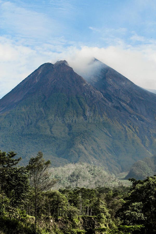 Mt. Merapi stock image. Image of mera, hill, plateau - 272072743