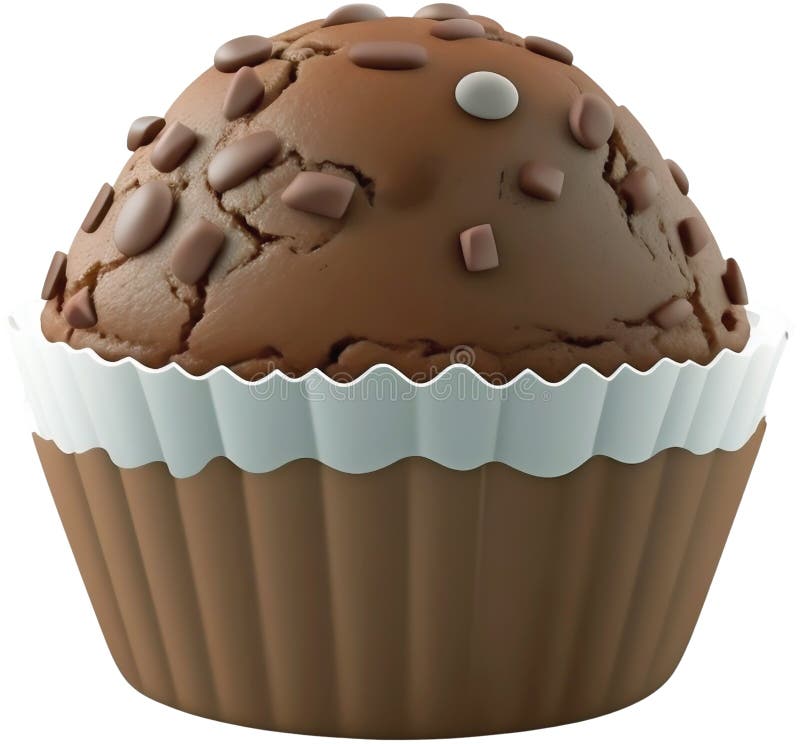A Most Delicious Dessert Chocolate Muffin Stock Photo - Illustration of ...