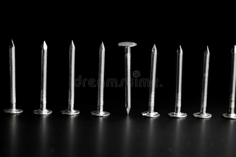 One nail stock image. Image of deviant, exclusive, distinct - 7389951