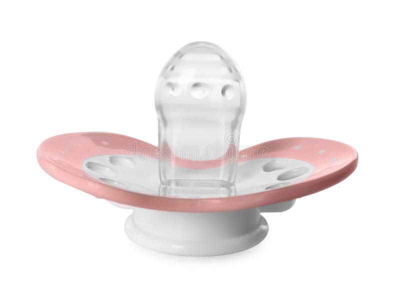One New Baby Pacifier Isolated on White Stock Photo - Image of healthy ...