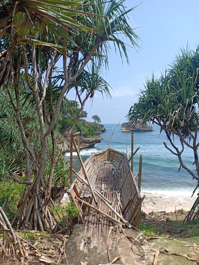 One of the New Beaches in Malang District, East Java, Indonesia Stock ...