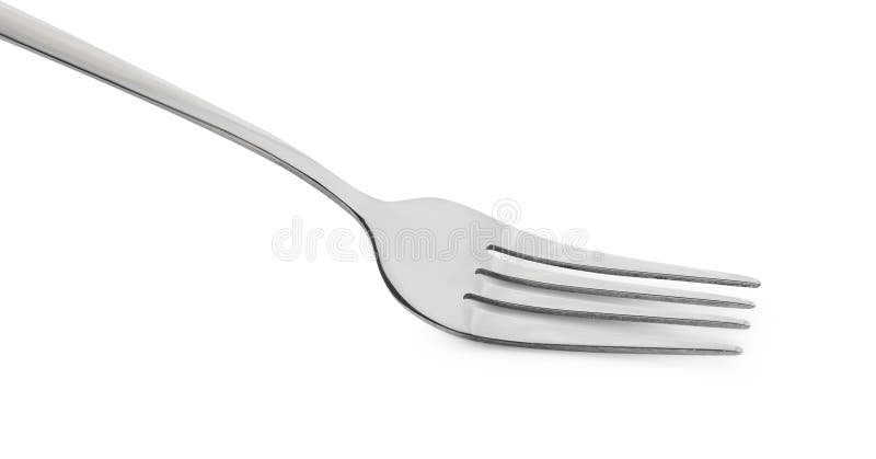 One New Metal Fork Isolated on White Stock Image - Image of handle ...