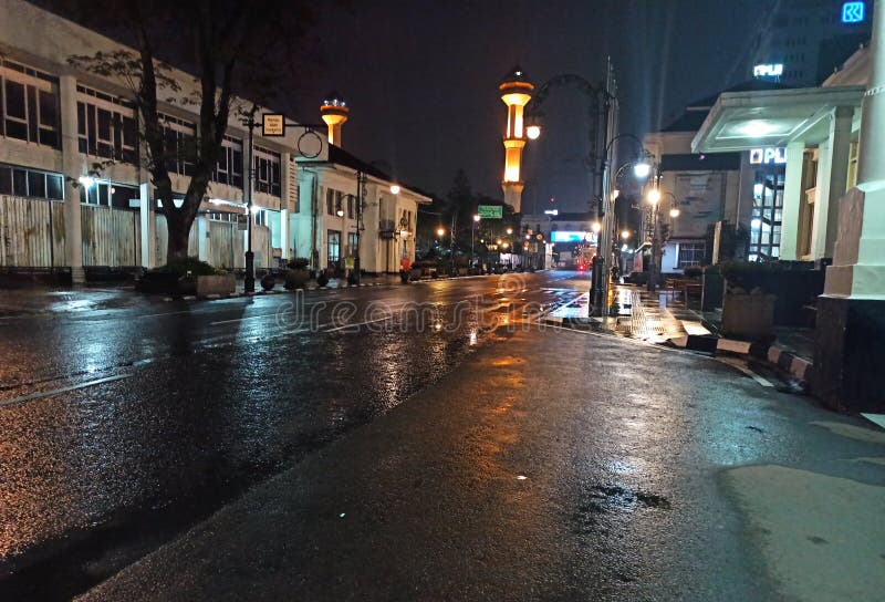 One Night at Jalan Braga Bandung West Java Editorial Photography ...