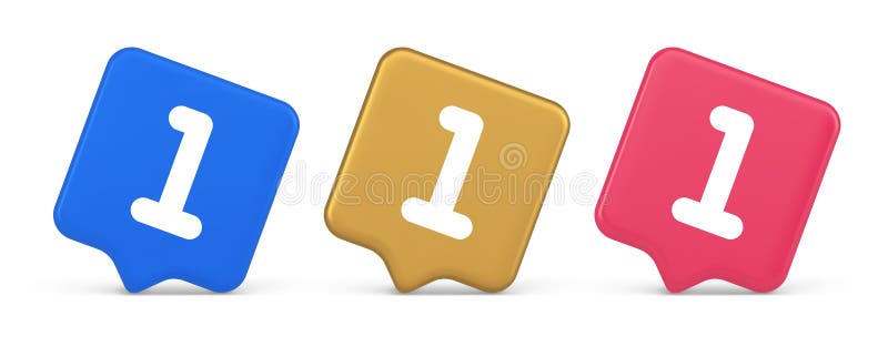 One Number Button Finance Counting Panel Keyboard User Interface 3d ...