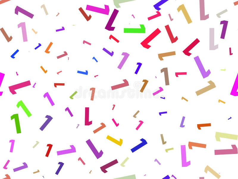 One Number Pattern Illustration Background Stock Illustration ...