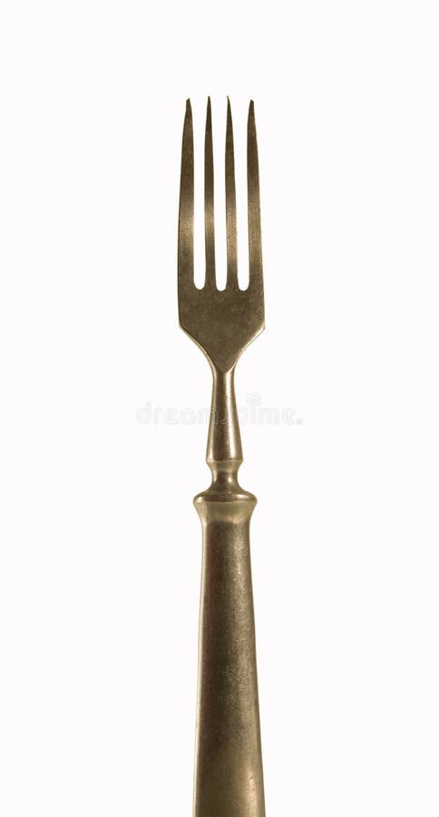 One old fork. stock image. Image of copper, fork, vertical - 11900281